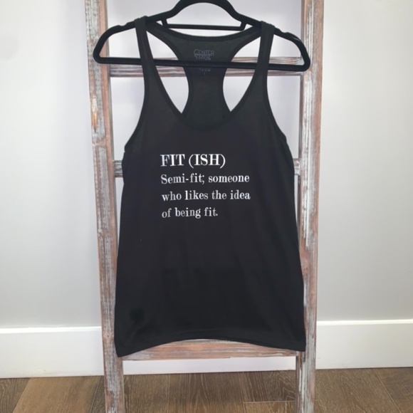 Tops | Graphic Racerback Workout Tank | Poshmark